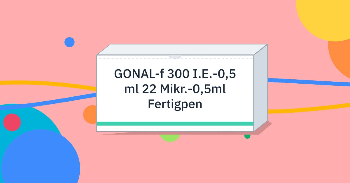 Symbolbild: Packung mit der Aufschrift GONAL-f 300 I.E.-0,5 ml 22 Mikr.-0,5ml Fertigpen (PZN 14056613) – Verfügbarkeit und Bezug in Apotheken in Frankfurt am Main