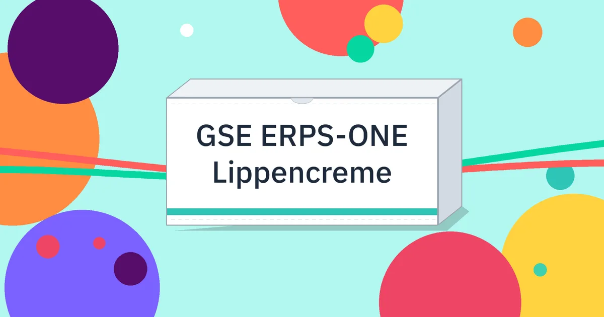 Symbolbild: Packung mit der Aufschrift GSE ERPS-ONE Lippencreme (PZN 16198665) – Verfügbarkeit und Bezug in Apotheken in Frankfurt am Main