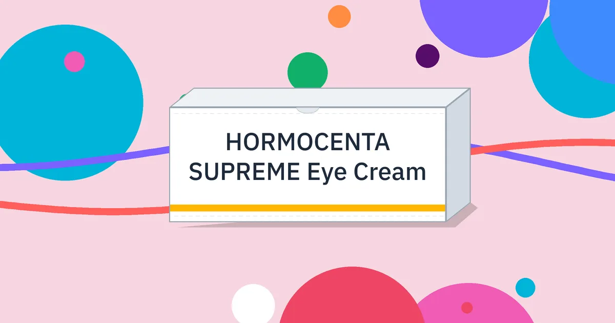 Symbolbild: Packung mit der Aufschrift HORMOCENTA SUPREME Eye Cream (PZN 15240566) – Verfügbarkeit und Bezug in Apotheken in Frankfurt am Main