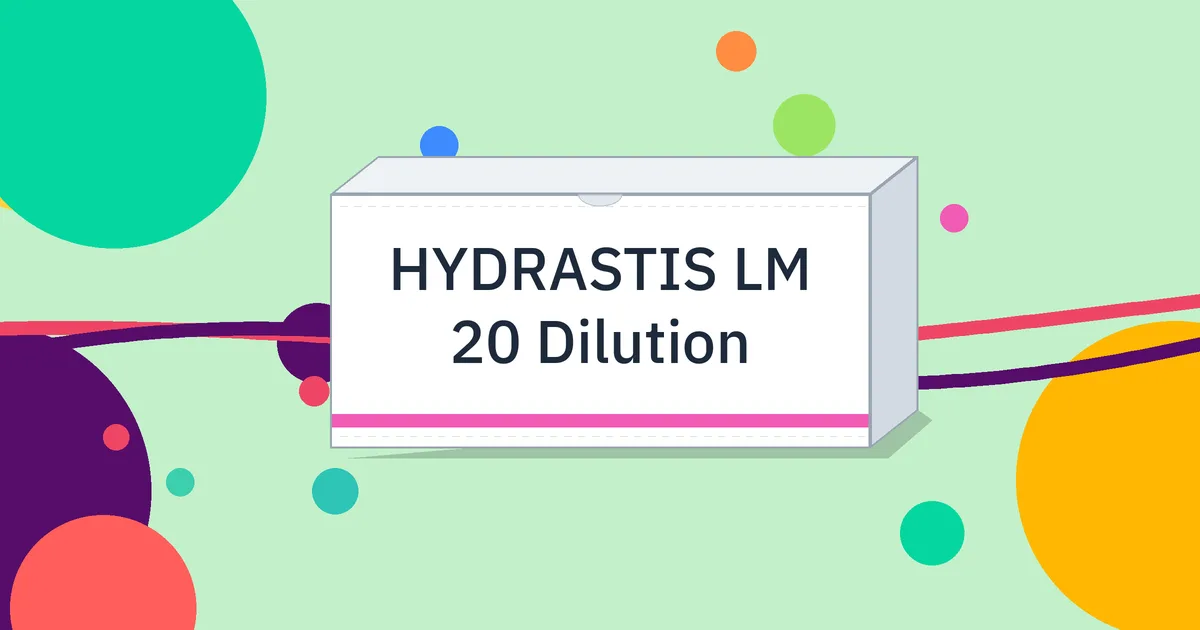 Symbolbild: Packung mit der Aufschrift HYDRASTIS LM 20 Dilution (PZN 12890246) – Verfügbarkeit und Bezug in Apotheken in Frankfurt am Main