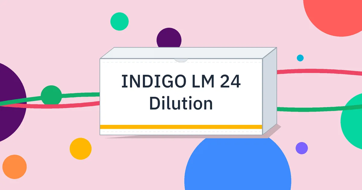 Symbolbild: Packung mit der Aufschrift INDIGO LM 24 Dilution (PZN 13559677) – Verfügbarkeit und Bezug in Apotheken in Frankfurt am Main