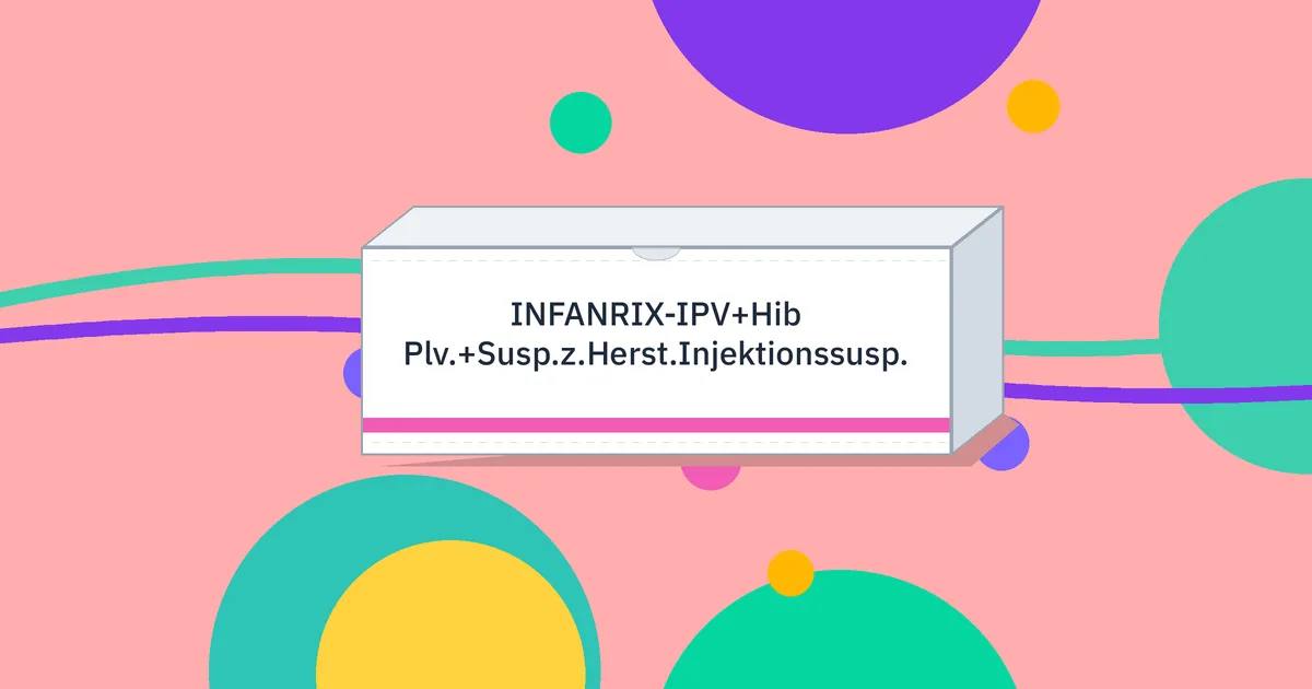 Symbolbild: Packung mit der Aufschrift INFANRIX-IPV+Hib Plv.+Susp.z.Herst.Injektionssusp. (PZN 08627721) – Verfügbarkeit und Bezug in Apotheken in Frankfurt am Main