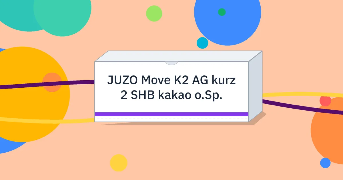 Symbolbild: Packung mit der Aufschrift JUZO Move K2 AG kurz 2 SHB kakao o.Sp. (PZN 18561590) – Verfügbarkeit und Bezug in Apotheken in Frankfurt am Main