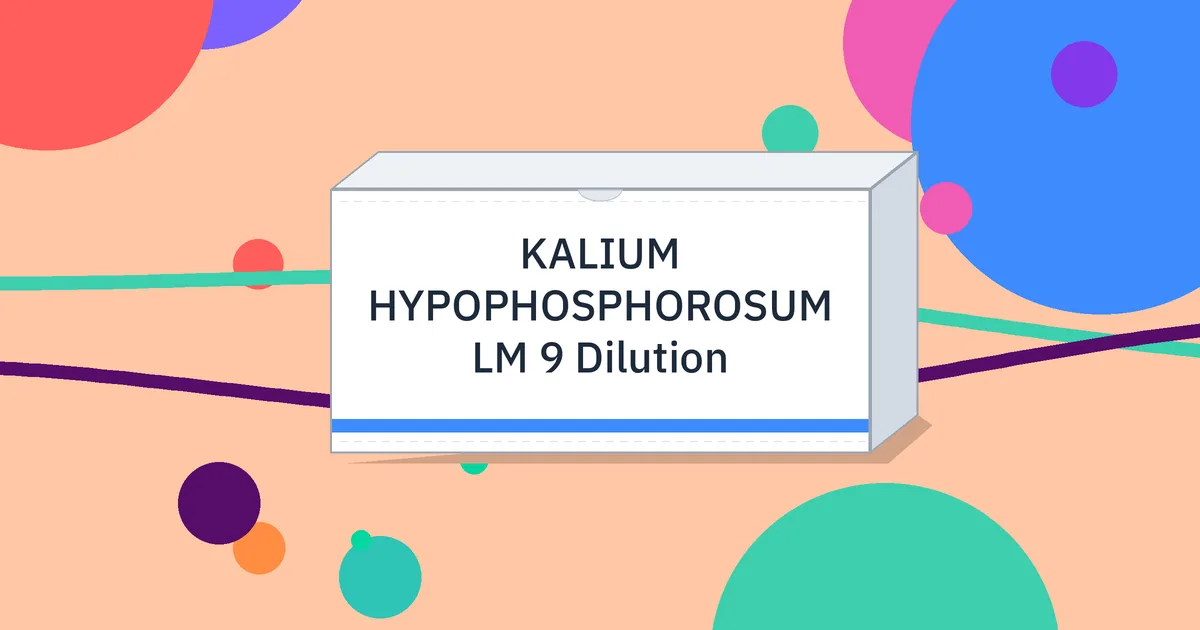 Symbolbild: Packung mit der Aufschrift KALIUM HYPOPHOSPHOROSUM LM 9 Dilution (PZN 12921946) – Verfügbarkeit und Bezug in Apotheken in Frankfurt am Main