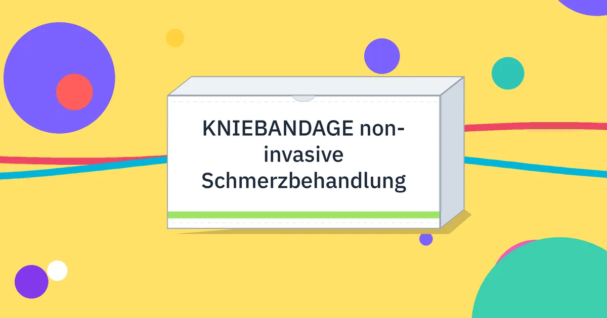 Symbolbild: Packung mit der Aufschrift KNIEBANDAGE non-invasive Schmerzbehandlung (PZN 09917958) – Verfügbarkeit und Bezug in Apotheken in Frankfurt am Main