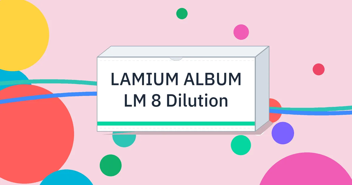 Symbolbild: Packung mit der Aufschrift LAMIUM ALBUM LM 8 Dilution (PZN 13521692) – Verfügbarkeit und Bezug in Apotheken in Frankfurt am Main