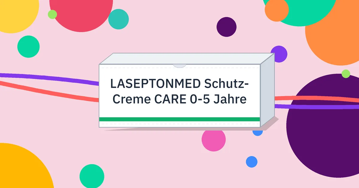 Symbolbild: Packung mit der Aufschrift LASEPTONMED Schutz-Creme CARE 0-5 Jahre (PZN 11004886) – Verfügbarkeit und Bezug in Apotheken in Frankfurt am Main
