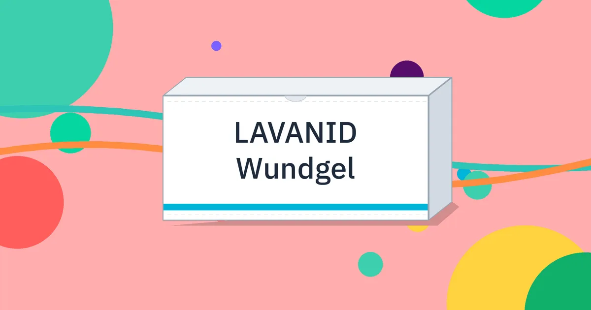 Symbolbild: Packung mit der Aufschrift LAVANID Wundgel (PZN 18425007) – Verfügbarkeit und Bezug in Apotheken in Frankfurt am Main