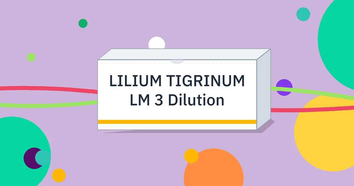 Symbolbild: Packung mit der Aufschrift LILIUM TIGRINUM LM 3 Dilution (PZN 12931011) – Verfügbarkeit und Bezug in Apotheken in Frankfurt am Main