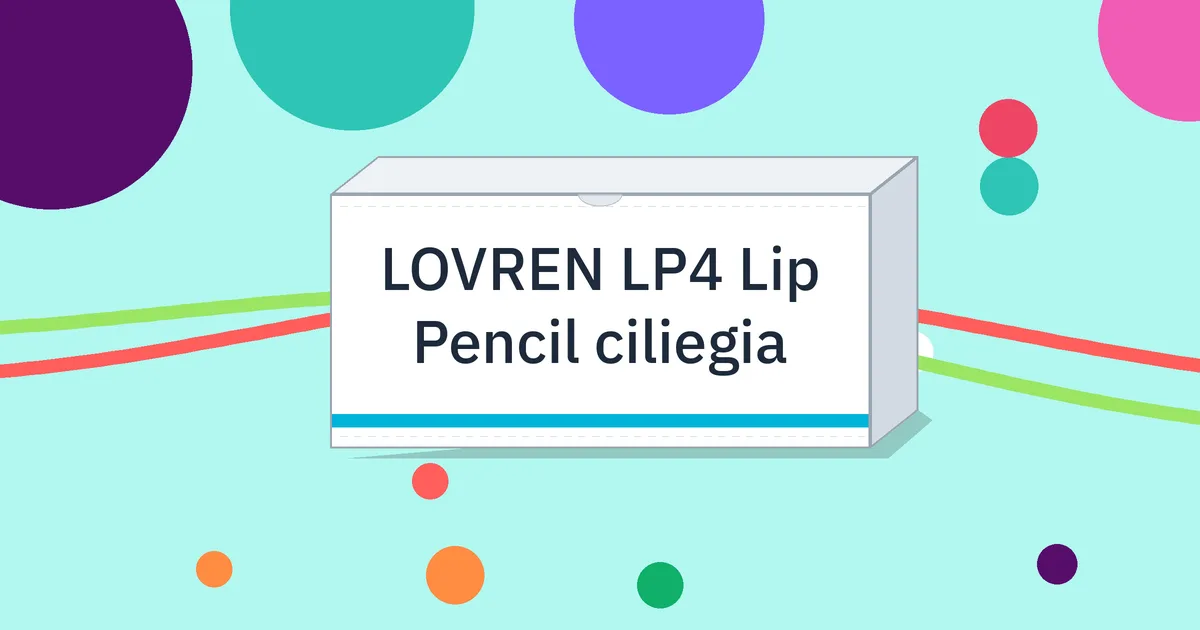 Symbolbild: Packung mit der Aufschrift LOVREN LP4 Lip Pencil ciliegia (PZN 20030931) – Verfügbarkeit und Bezug in Apotheken in Frankfurt am Main