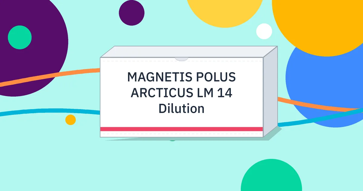 Symbolbild: Packung mit der Aufschrift MAGNETIS POLUS ARCTICUS LM 14 Dilution (PZN 12940984) – Verfügbarkeit und Bezug in Apotheken in Frankfurt am Main