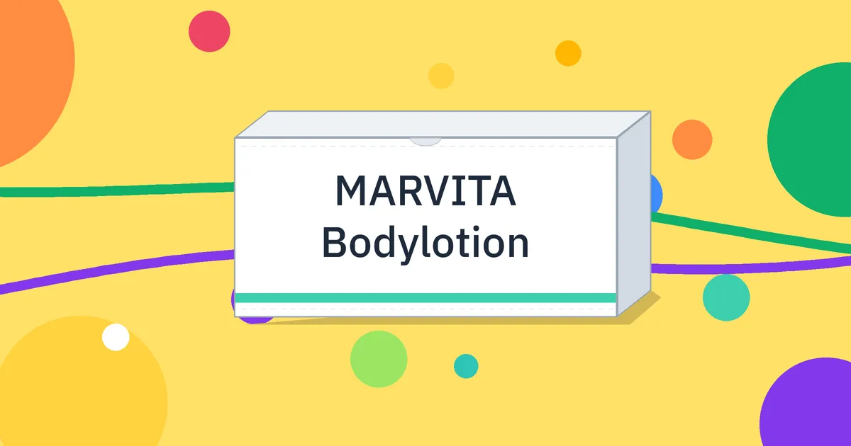 Symbolbild: Packung mit der Aufschrift MARVITA Bodylotion (PZN 14438378) – Verfügbarkeit und Bezug in Apotheken in Frankfurt am Main