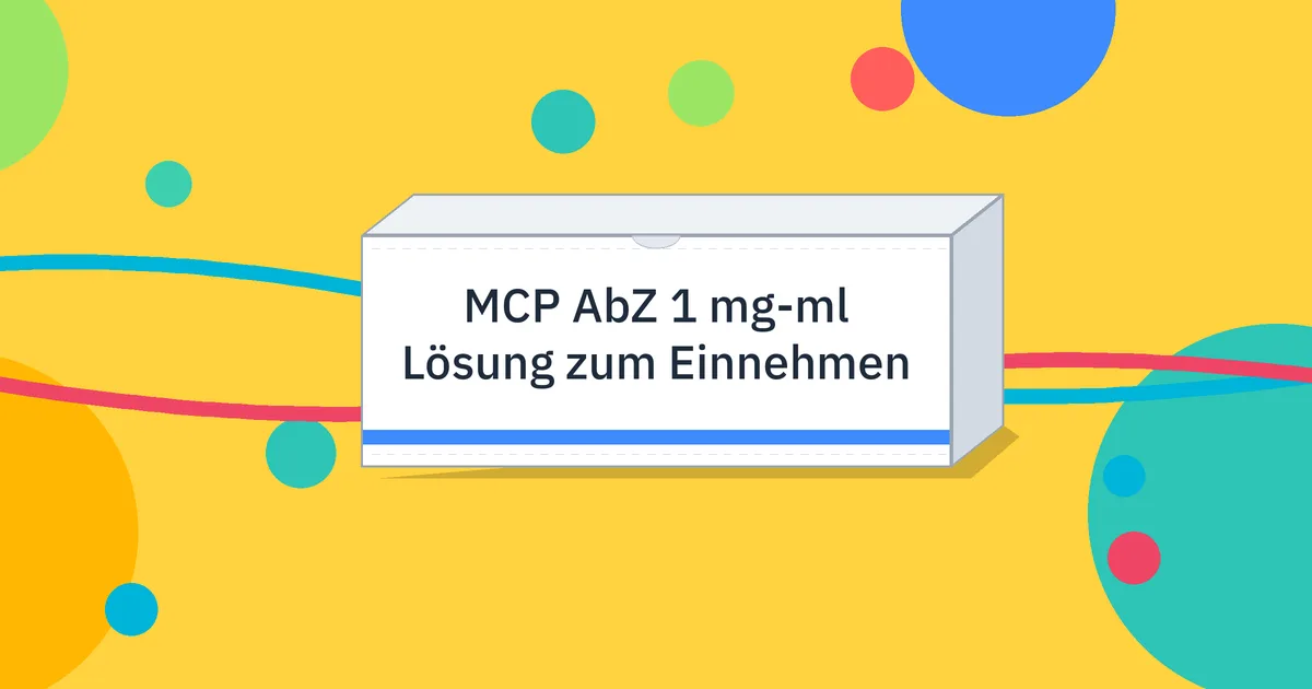 Symbolbild: Packung mit der Aufschrift MCP AbZ 1 mg-ml Lösung zum Einnehmen (PZN 10824340) – Verfügbarkeit und Bezug in Apotheken in Frankfurt am Main