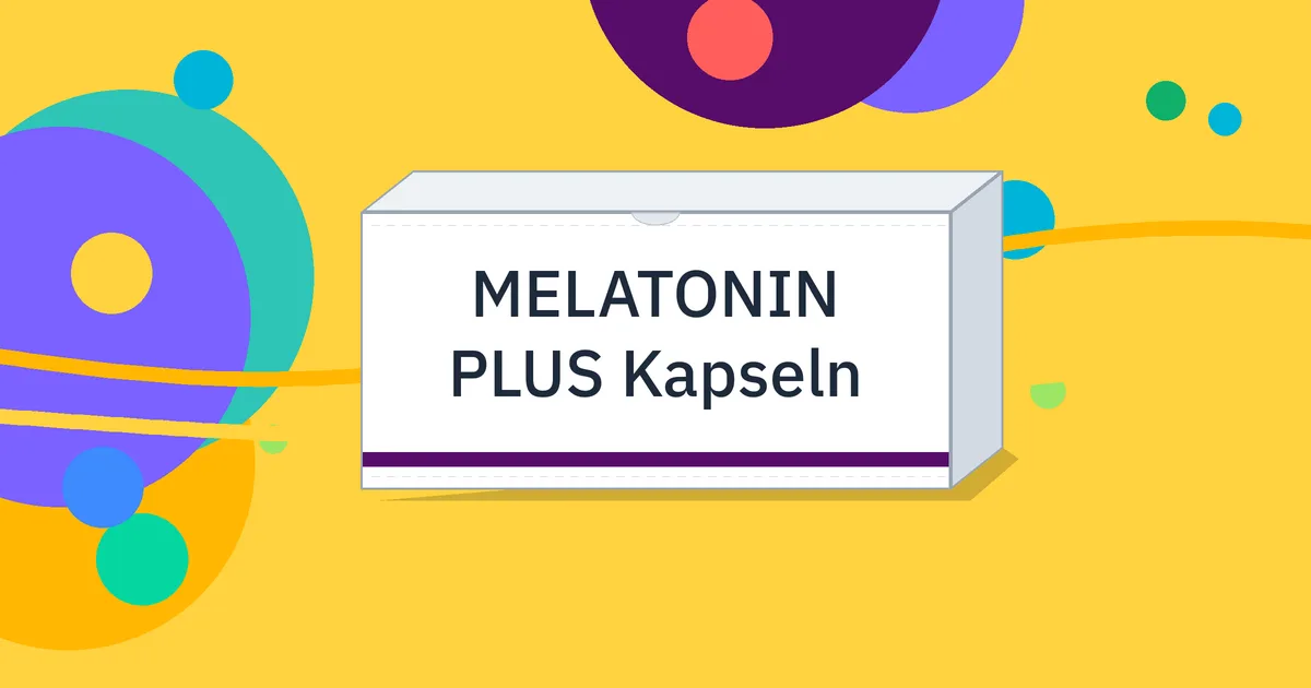 Symbolbild: Packung mit der Aufschrift MELATONIN PLUS Kapseln (PZN 18270622) – Verfügbarkeit und Bezug in Apotheken in Frankfurt am Main