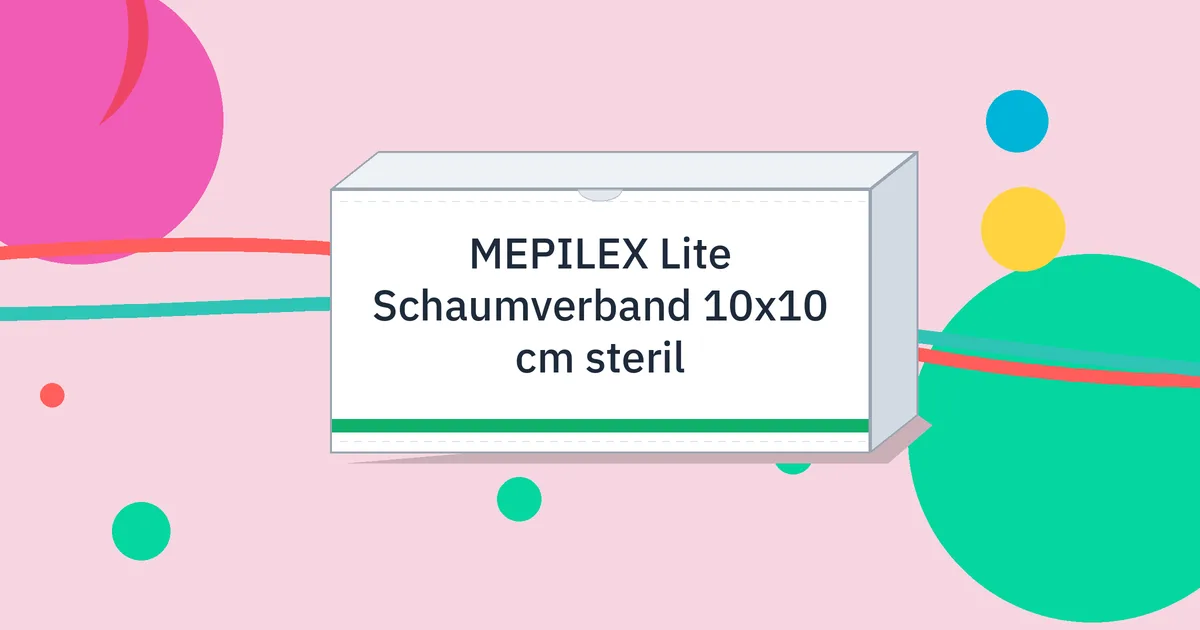 Symbolbild: Packung mit der Aufschrift MEPILEX Lite Schaumverband 10x10 cm steril (PZN 13719508) – Verfügbarkeit und Bezug in Apotheken in Frankfurt am Main