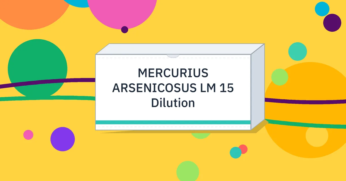Symbolbild: Packung mit der Aufschrift MERCURIUS ARSENICOSUS LM 15 Dilution (PZN 13606129) – Verfügbarkeit und Bezug in Apotheken in Frankfurt am Main