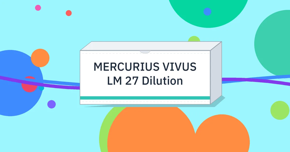 Symbolbild: Packung mit der Aufschrift MERCURIUS VIVUS LM 27 Dilution (PZN 12955164) – Verfügbarkeit und Bezug in Apotheken in Frankfurt am Main