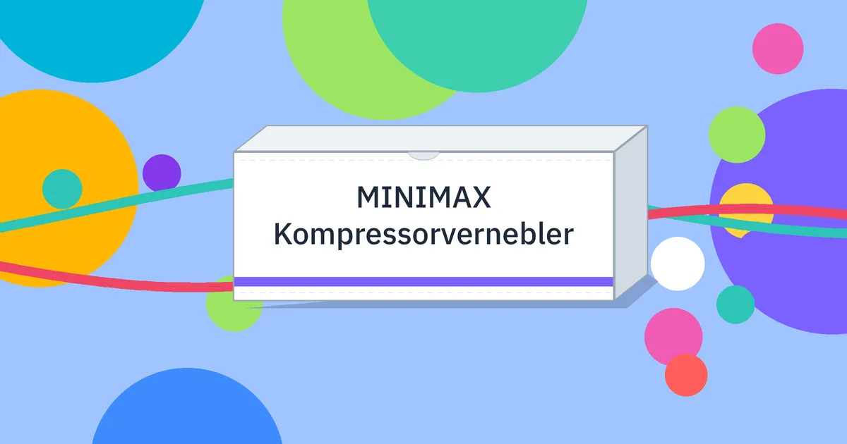 Symbolbild: Packung mit der Aufschrift MINIMAX Kompressorvernebler (PZN 12413084) – Verfügbarkeit und Bezug in Apotheken in Frankfurt am Main