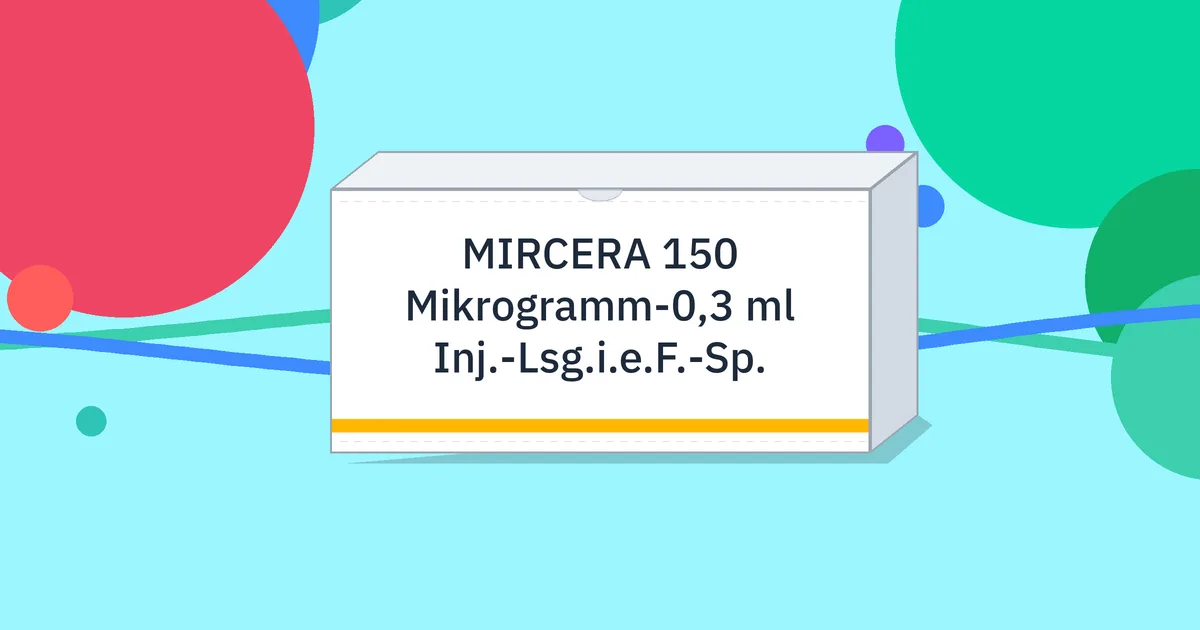 Symbolbild: Packung mit der Aufschrift MIRCERA 150 Mikrogramm-0,3 ml Inj.-Lsg.i.e.F.-Sp. (PZN 11240486) – Verfügbarkeit und Bezug in Apotheken in Frankfurt am Main