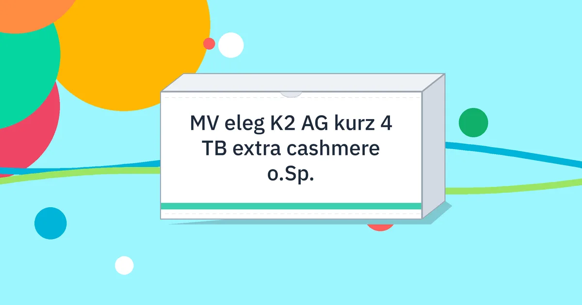 Symbolbild: Packung mit der Aufschrift MV eleg K2 AG kurz 4 TB extra cashmere o.Sp. (PZN 14673435) – Verfügbarkeit und Bezug in Apotheken in Frankfurt am Main