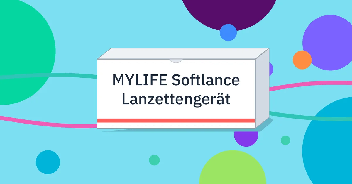 Symbolbild: Packung mit der Aufschrift MYLIFE Softlance Lanzettengerät (PZN 06586449) – Verfügbarkeit und Bezug in Apotheken in Frankfurt am Main