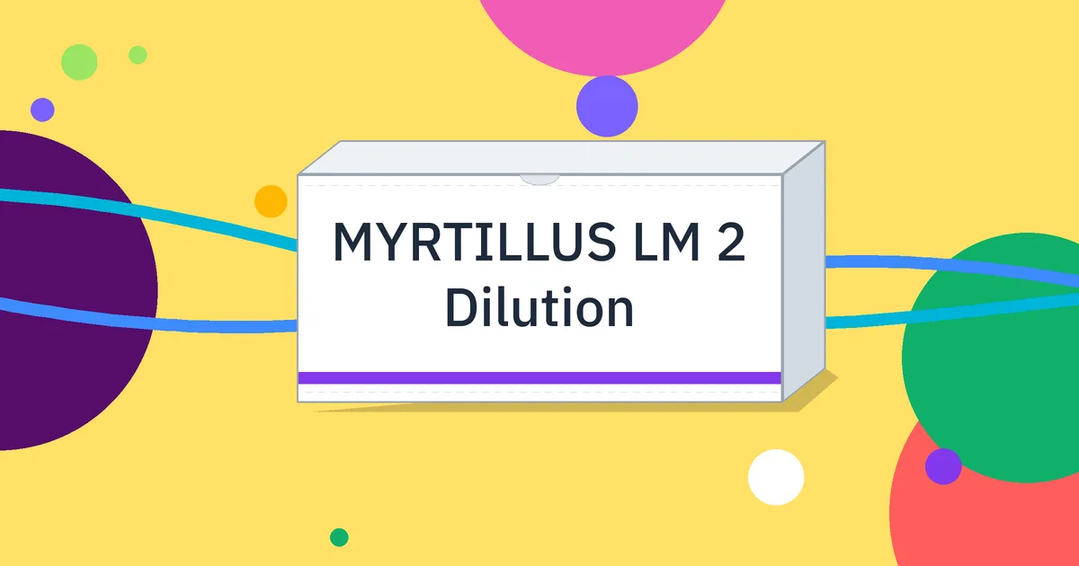 Symbolbild: Packung mit der Aufschrift MYRTILLUS LM 2 Dilution (PZN 13613371) – Verfügbarkeit und Bezug in Apotheken in Frankfurt am Main