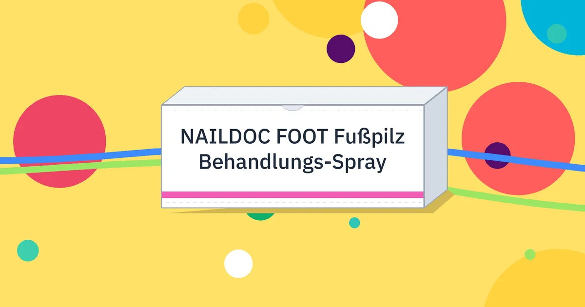Symbolbild: Packung mit der Aufschrift NAILDOC FOOT Fußpilz Behandlungs-Spray (PZN 20310719) – Verfügbarkeit und Bezug in Apotheken in Frankfurt am Main