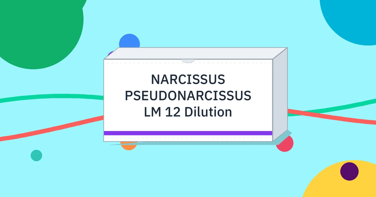 Symbolbild: Packung mit der Aufschrift NARCISSUS PSEUDONARCISSUS LM 12 Dilution (PZN 13615861) – Verfügbarkeit und Bezug in Apotheken in Frankfurt am Main
