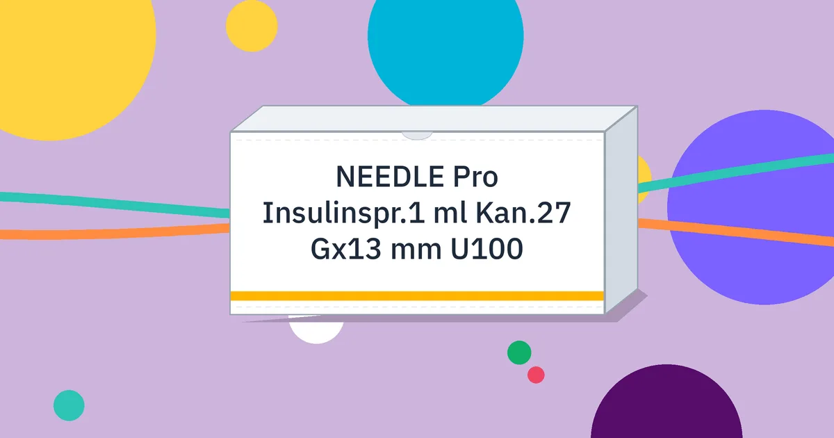 Symbolbild: Packung mit der Aufschrift NEEDLE Pro Insulinspr.1 ml Kan.27 Gx13 mm U100 (PZN 06447446) – Verfügbarkeit und Bezug in Apotheken in Frankfurt am Main