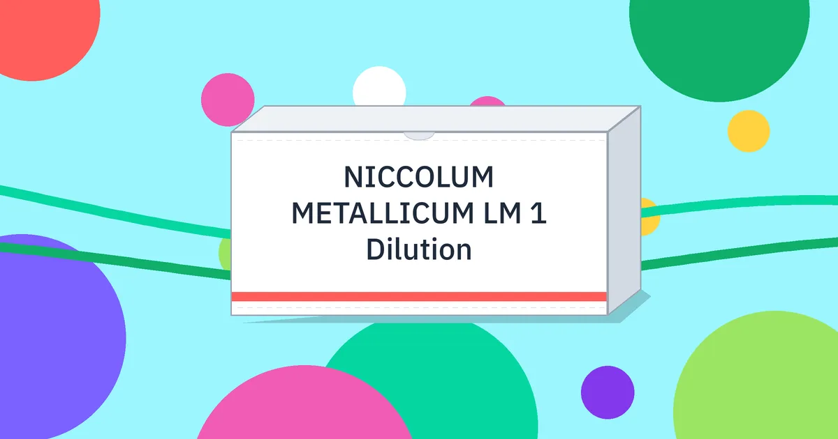 Symbolbild: Packung mit der Aufschrift NICCOLUM METALLICUM LM 1 Dilution (PZN 12968037) – Verfügbarkeit und Bezug in Apotheken in Frankfurt am Main