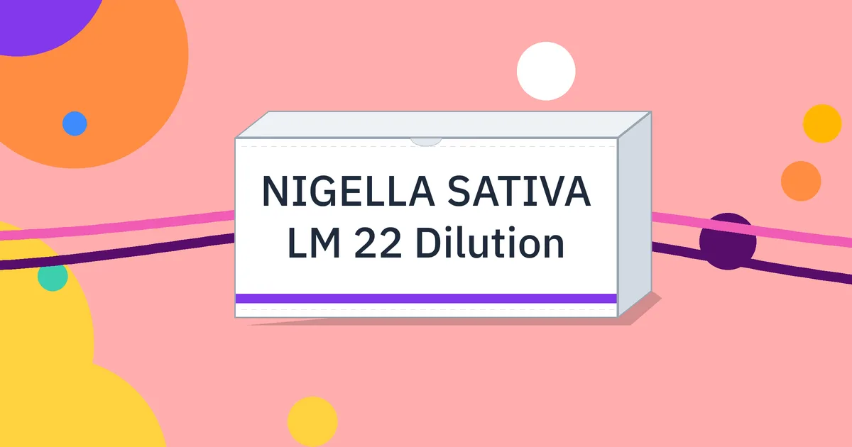 Symbolbild: Packung mit der Aufschrift NIGELLA SATIVA LM 22 Dilution (PZN 13618753) – Verfügbarkeit und Bezug in Apotheken in Frankfurt am Main