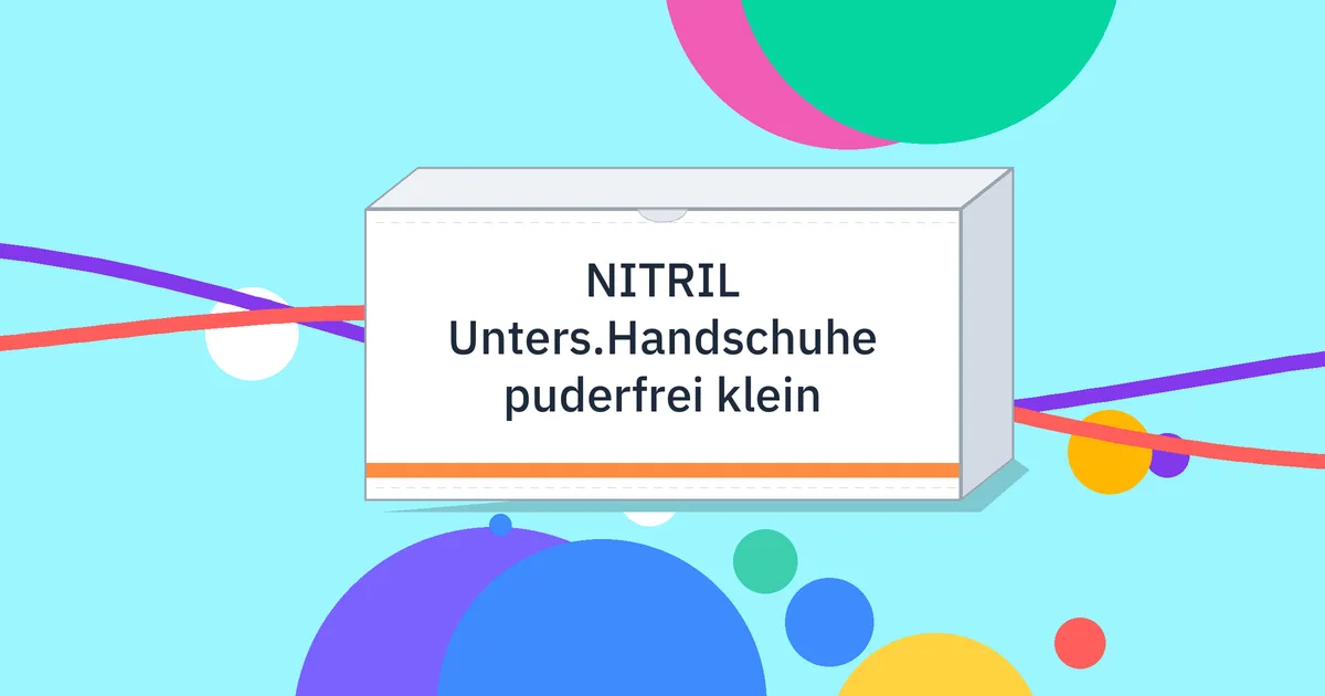 Symbolbild: Packung mit der Aufschrift NITRIL Unters.Handschuhe puderfrei klein (PZN 01440675) – Verfügbarkeit und Bezug in Apotheken in Frankfurt am Main