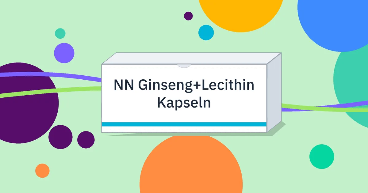 Symbolbild: Packung mit der Aufschrift NN Ginseng+Lecithin Kapseln (PZN 15321431) – Verfügbarkeit und Bezug in Apotheken in Frankfurt am Main