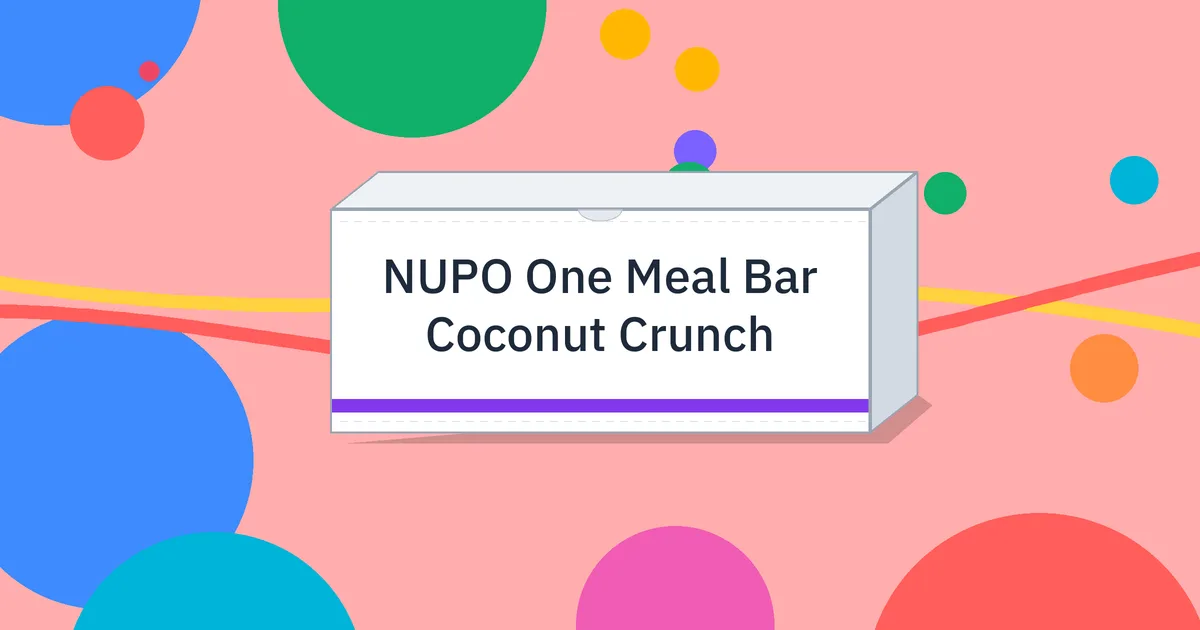 Symbolbild: Packung mit der Aufschrift NUPO One Meal Bar Coconut Crunch (PZN 20895039) – Verfügbarkeit und Bezug in Apotheken in Frankfurt am Main
