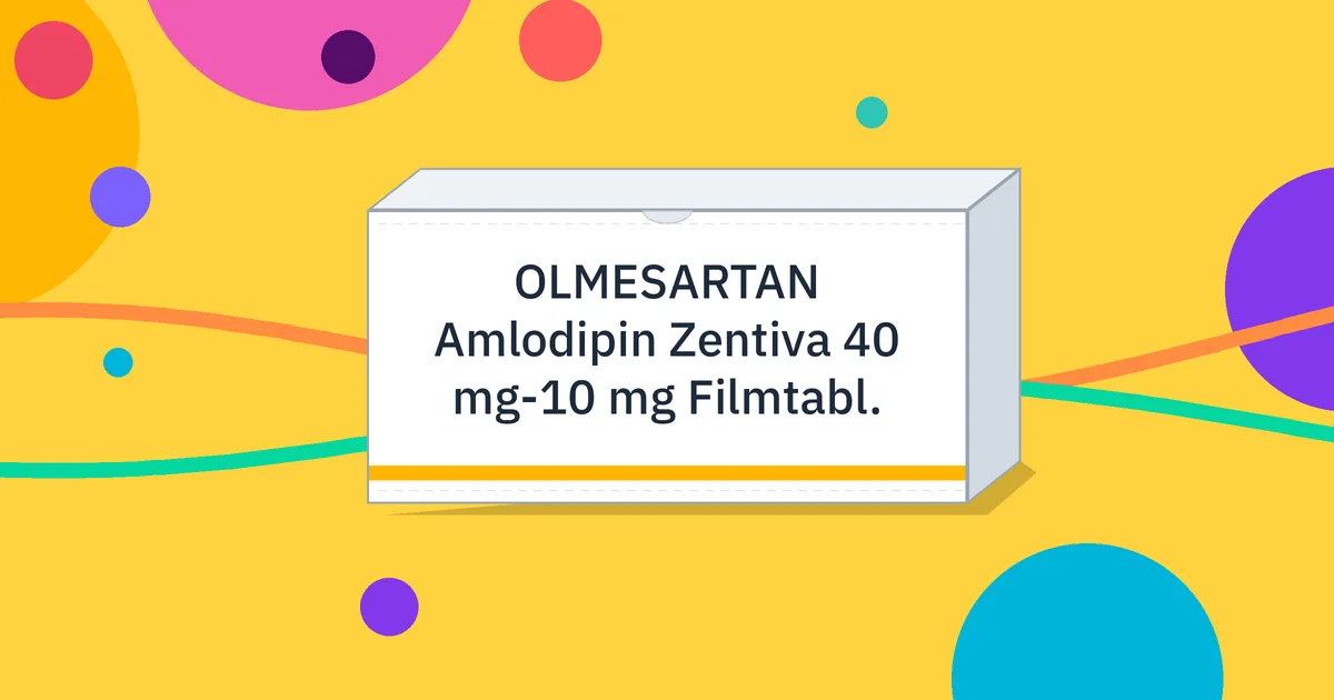 Symbolbild: Packung mit der Aufschrift OLMESARTAN Amlodipin Zentiva 40 mg-10 mg Filmtabl. (PZN 13895659) – Verfügbarkeit und Bezug in Apotheken in Frankfurt am Main