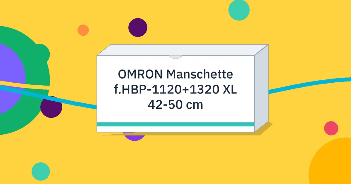 Symbolbild: Packung mit der Aufschrift OMRON Manschette f.HBP-1120+1320 XL 42-50 cm (PZN 14057624) – Verfügbarkeit und Bezug in Apotheken in Frankfurt am Main