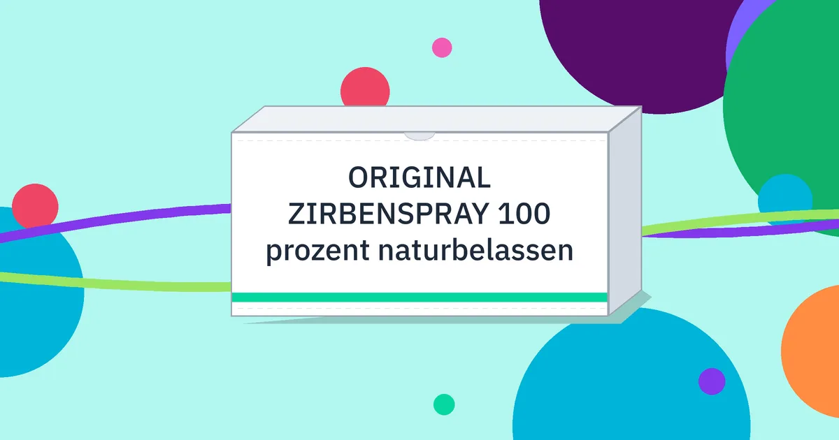 Symbolbild: Packung mit der Aufschrift ORIGINAL ZIRBENSPRAY 100 prozent naturbelassen (PZN 14058919) – Verfügbarkeit und Bezug in Apotheken in Frankfurt am Main