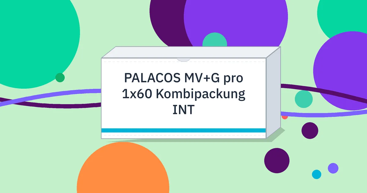 Symbolbild: Packung mit der Aufschrift PALACOS MV+G pro 1x60 Kombipackung INT (PZN 14406094) – Verfügbarkeit und Bezug in Apotheken in Frankfurt am Main