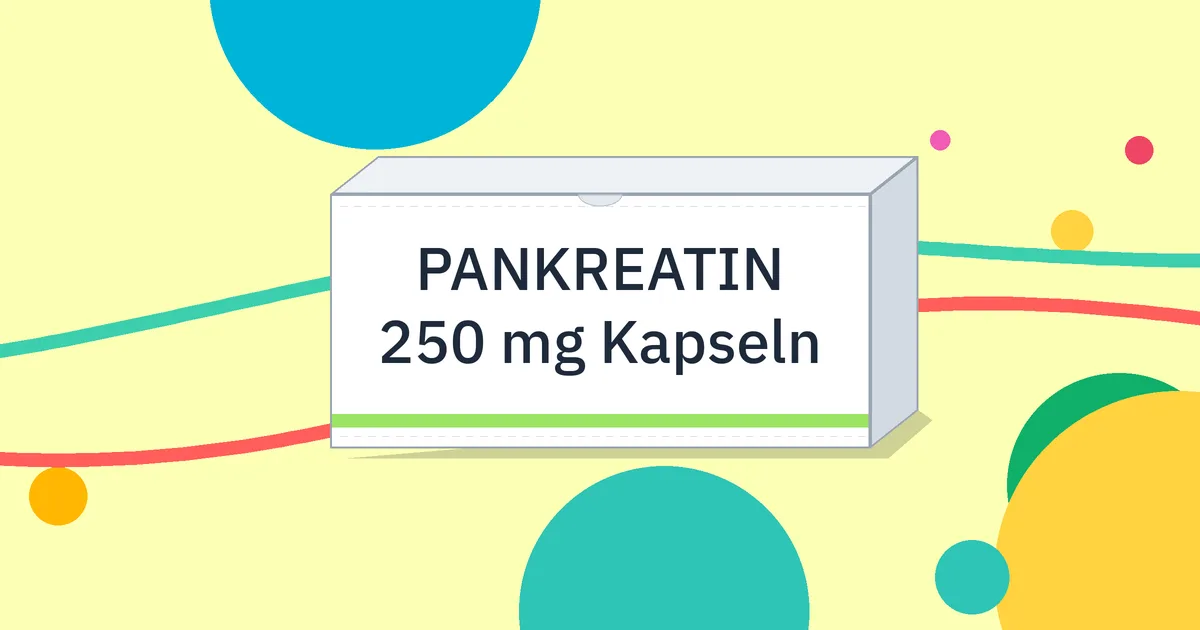 Symbolbild: Packung mit der Aufschrift PANKREATIN 250 mg Kapseln (PZN 18217059) – Verfügbarkeit und Bezug in Apotheken in Frankfurt am Main