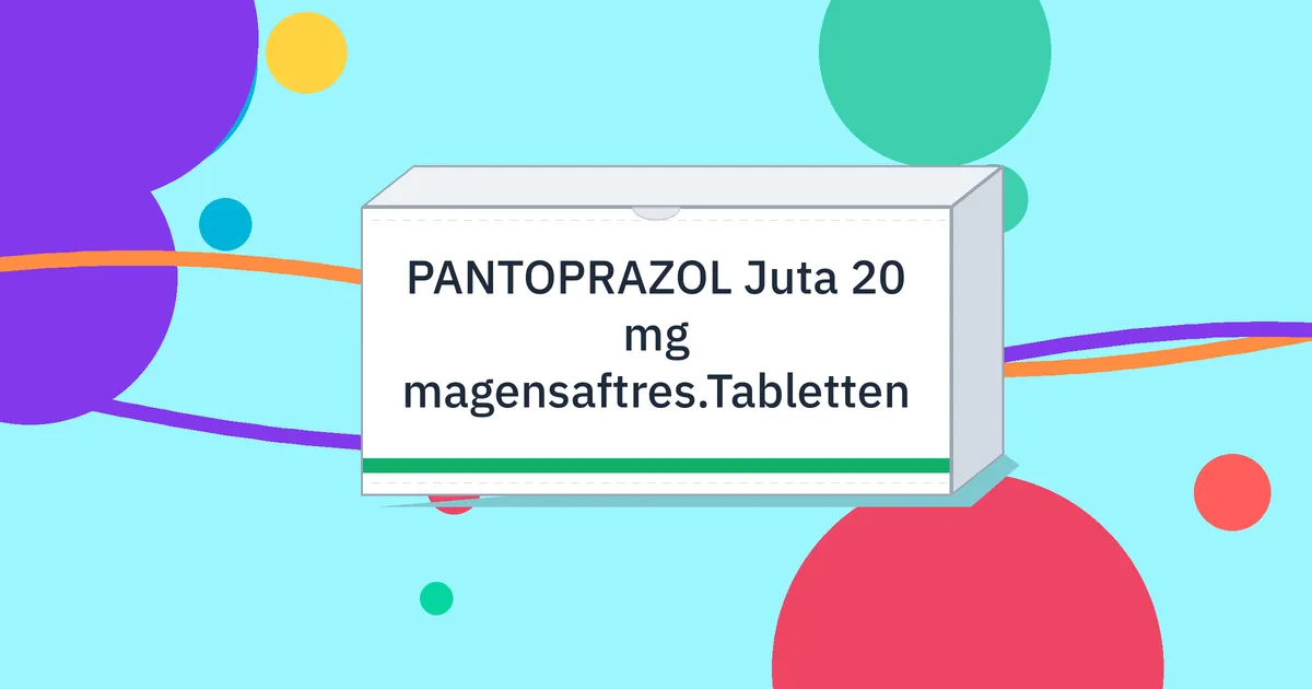 Symbolbild: Packung mit der Aufschrift PANTOPRAZOL Juta 20 mg magensaftres.Tabletten (PZN 18094036) – Verfügbarkeit und Bezug in Apotheken in Frankfurt am Main