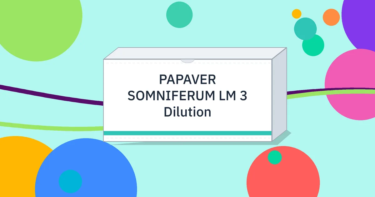 Symbolbild: Packung mit der Aufschrift PAPAVER SOMNIFERUM LM 3 Dilution (PZN 12975741) – Verfügbarkeit und Bezug in Apotheken in Frankfurt am Main