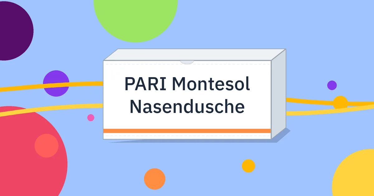 Symbolbild: Packung mit der Aufschrift PARI Montesol Nasendusche (PZN 00169934) – Verfügbarkeit und Bezug in Apotheken in Frankfurt am Main