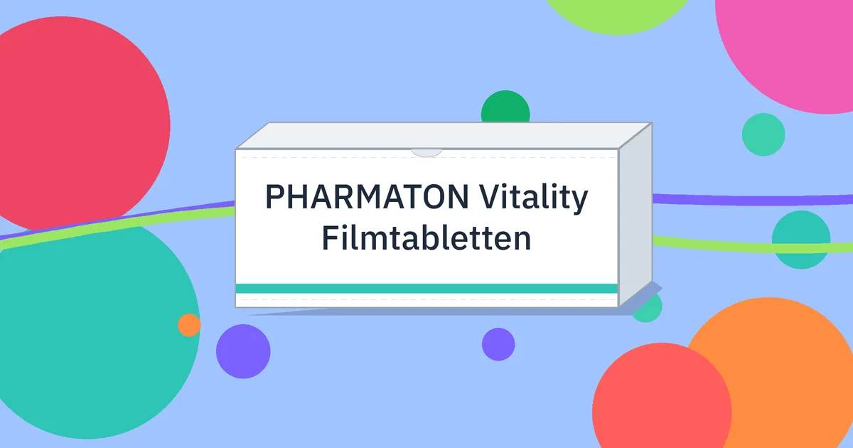 Symbolbild: Packung mit der Aufschrift PHARMATON Vitality Filmtabletten (PZN 16038766) – Verfügbarkeit und Bezug in Apotheken in Frankfurt am Main