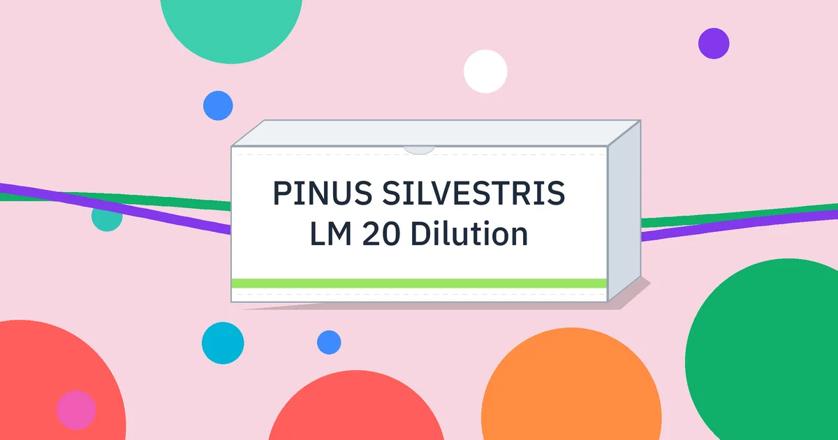 Symbolbild: Packung mit der Aufschrift PINUS SILVESTRIS LM 20 Dilution (PZN 13643030) – Verfügbarkeit und Bezug in Apotheken in Frankfurt am Main
