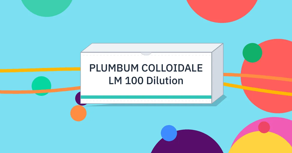 Symbolbild: Packung mit der Aufschrift PLUMBUM COLLOIDALE LM 100 Dilution (PZN 13040509) – Verfügbarkeit und Bezug in Apotheken in Frankfurt am Main
