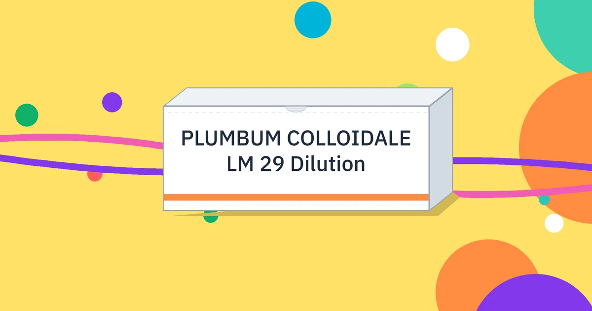 Symbolbild: Packung mit der Aufschrift PLUMBUM COLLOIDALE LM 29 Dilution (PZN 13040432) – Verfügbarkeit und Bezug in Apotheken in Frankfurt am Main