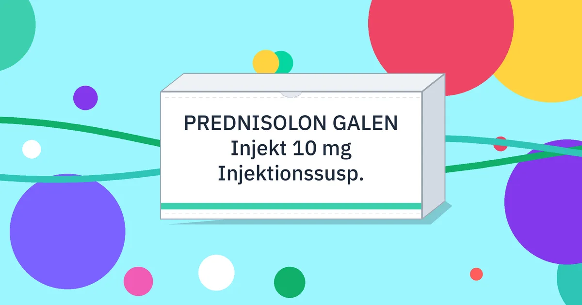 Symbolbild: Packung mit der Aufschrift PREDNISOLON GALEN Injekt 10 mg Injektionssusp. (PZN 14328773) – Verfügbarkeit und Bezug in Apotheken in Frankfurt am Main