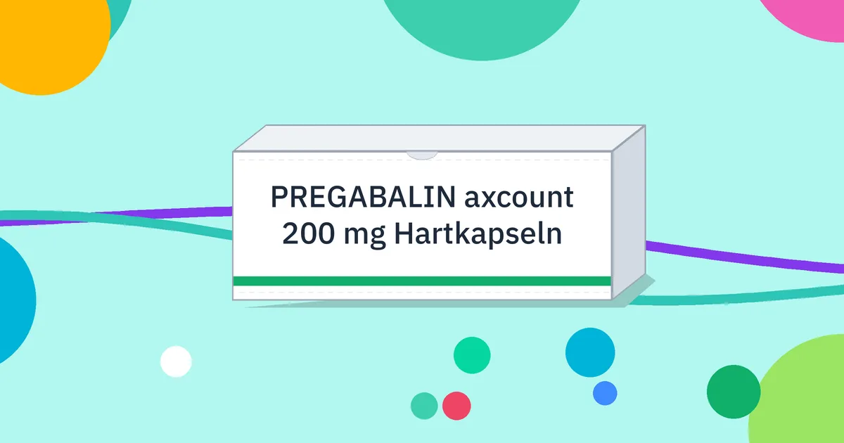 Symbolbild: Packung mit der Aufschrift PREGABALIN axcount 200 mg Hartkapseln (PZN 16360640) – Verfügbarkeit und Bezug in Apotheken in Frankfurt am Main