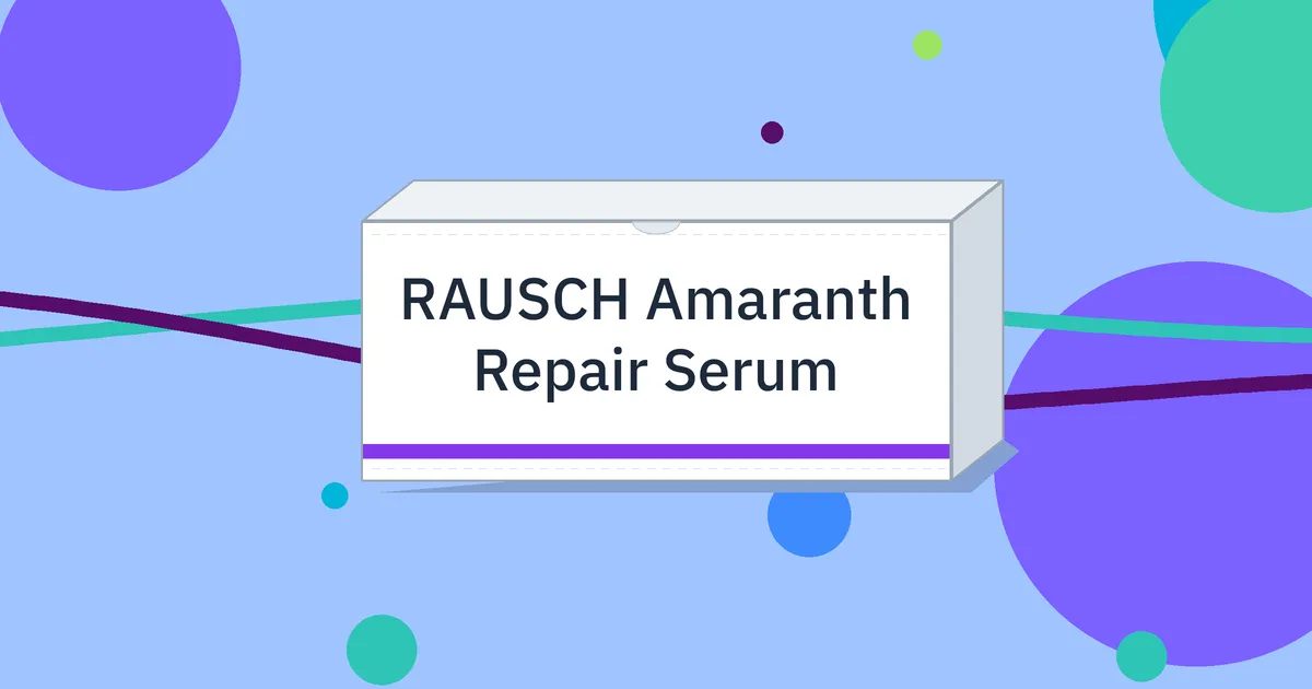 Symbolbild: Packung mit der Aufschrift RAUSCH Amaranth Repair Serum (PZN 03092758) – Verfügbarkeit und Bezug in Apotheken in Frankfurt am Main
