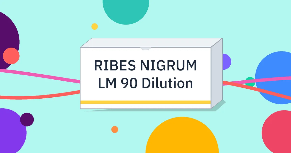 Symbolbild: Packung mit der Aufschrift RIBES NIGRUM LM 90 Dilution (PZN 13679341) – Verfügbarkeit und Bezug in Apotheken in Frankfurt am Main